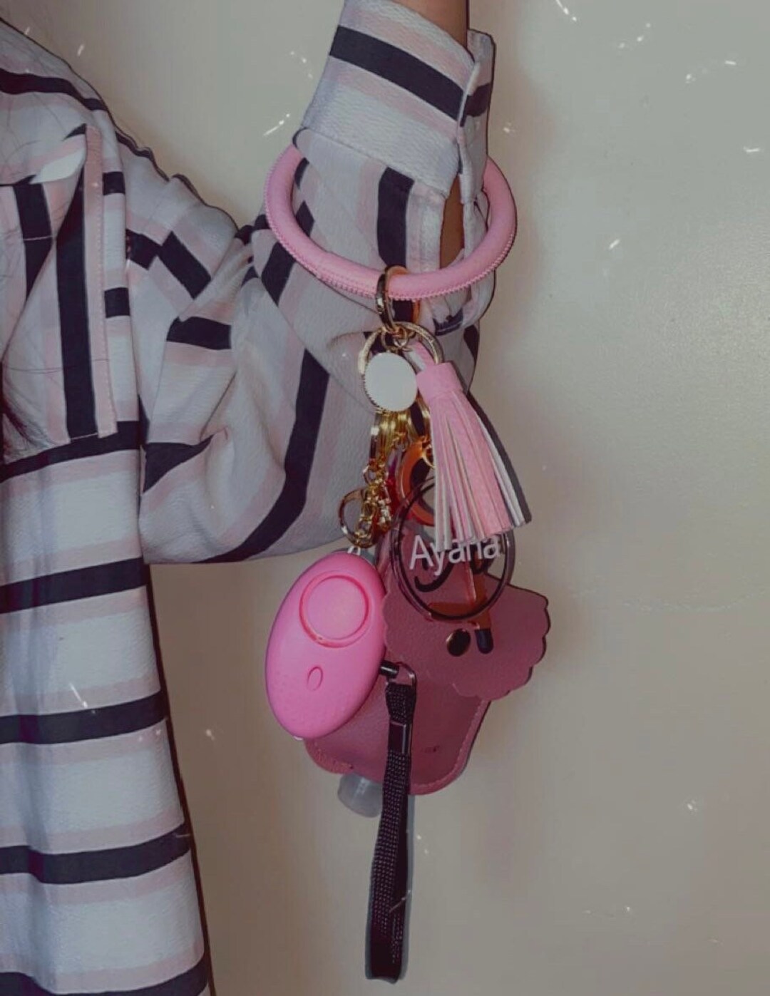 Safety Keychain Sarah /safety Device / Alarm / Personalised Keychain ...