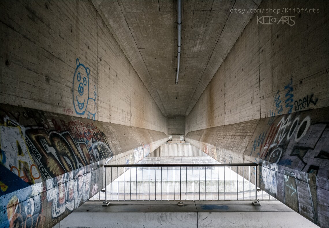 Modern Abandoned Underpass Gallery Print Wall Decor - Etsy