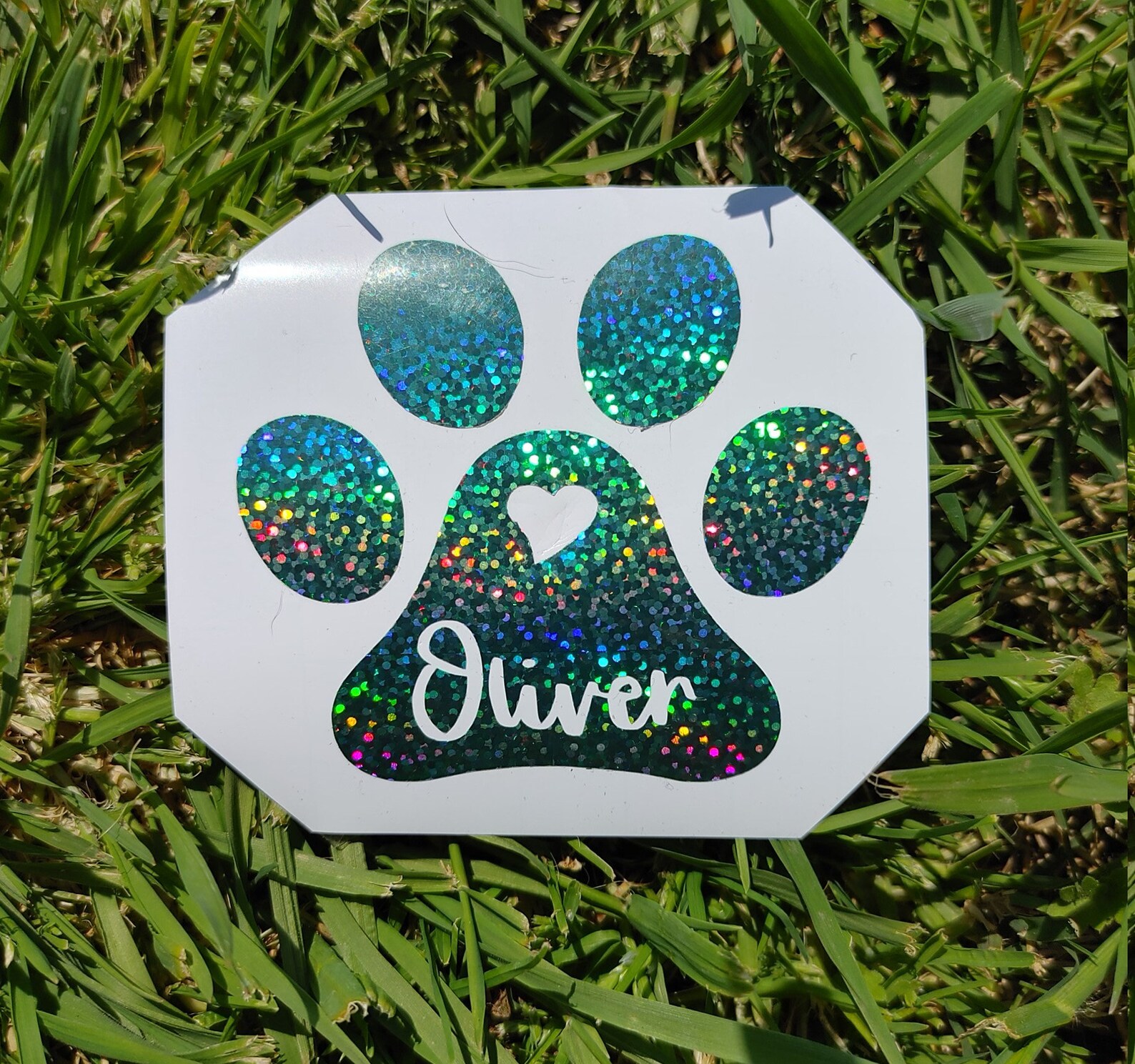 Paw Print Sticker, Paw Decal, Pet Name Decal, Paw Print Tumbler Decal ...