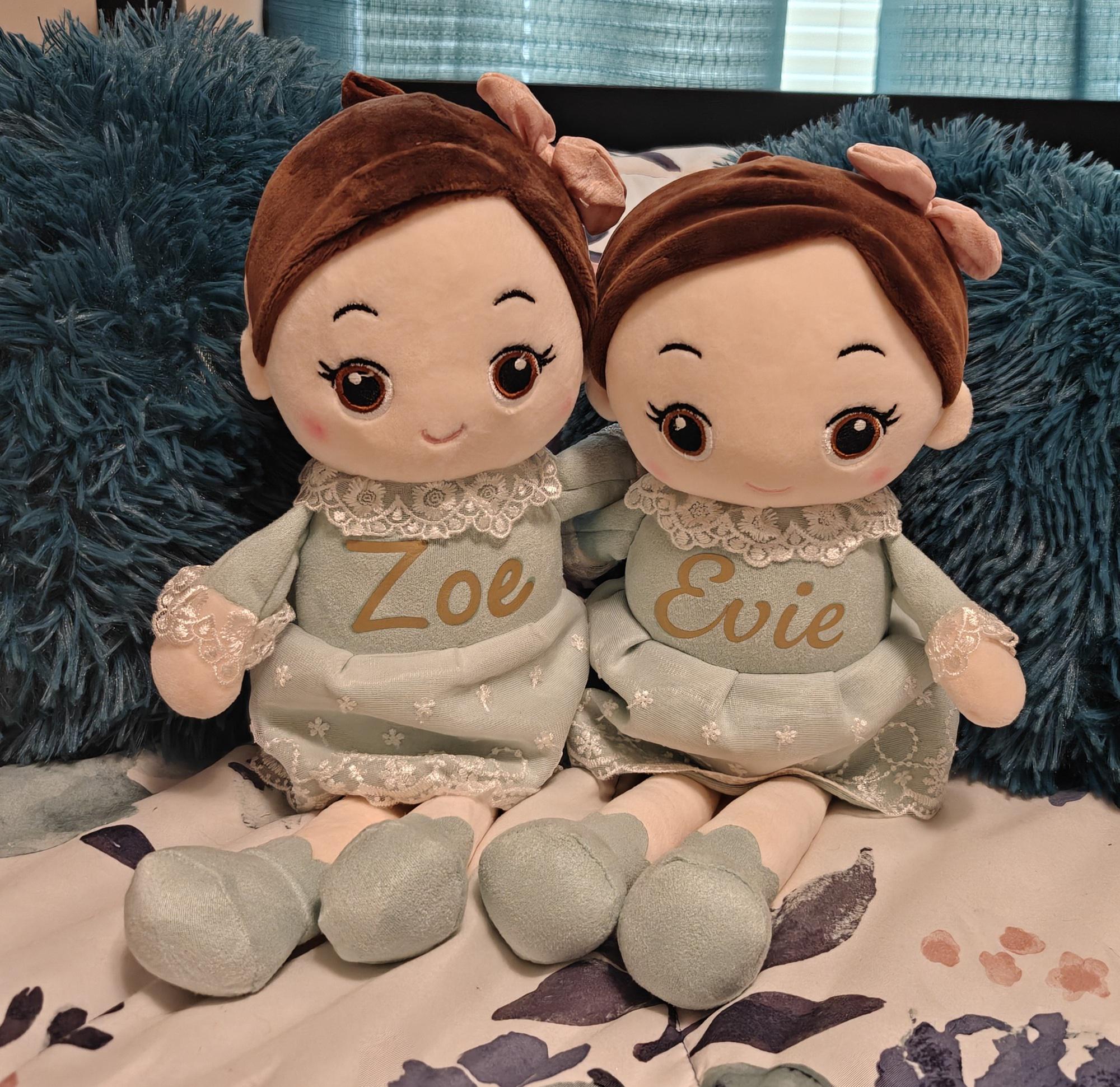 Personalized Girl Plush Dolls, Soft Plushie Gifts for Girls, Christmas ...