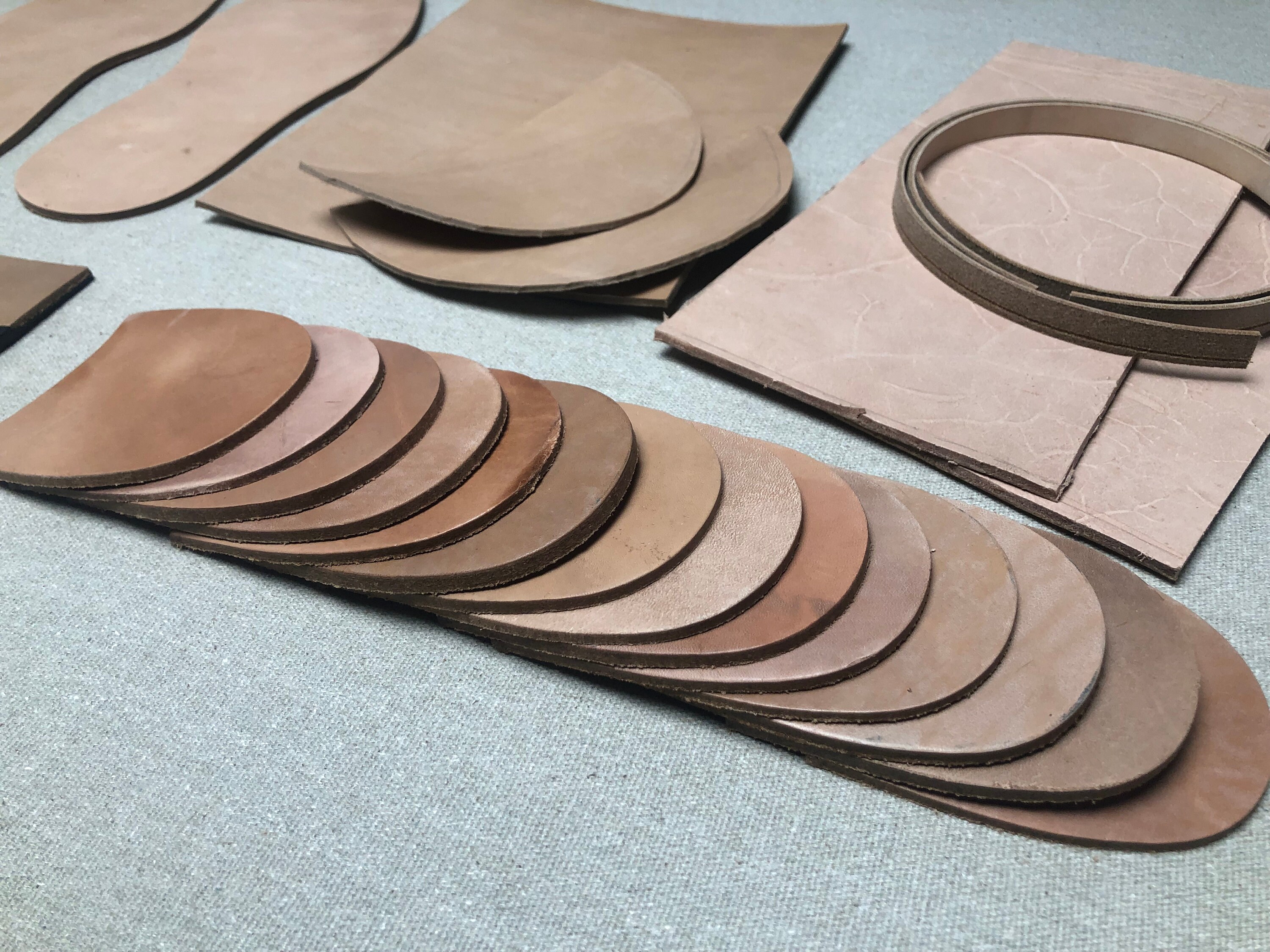 Leather Kit for Shoemaking, Insole, Outsole, Heel Lifts, Toe Puff, Heel ...