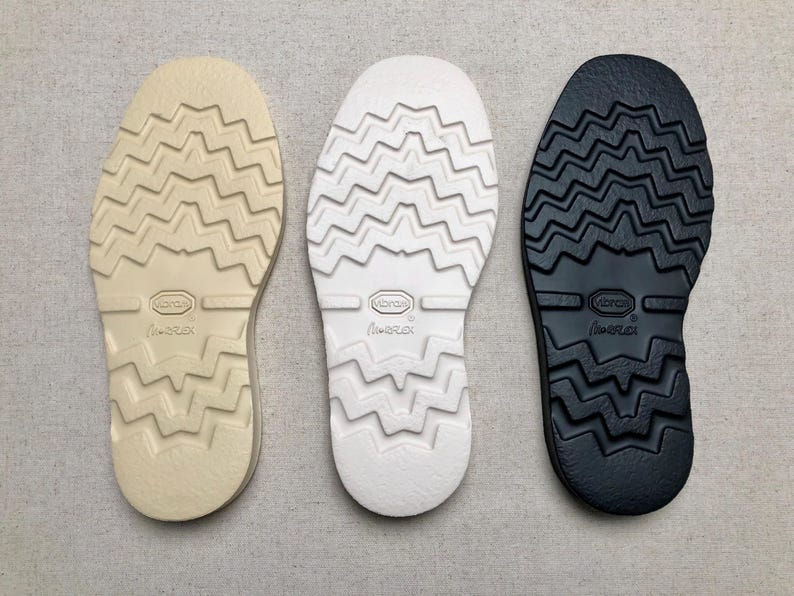 Vibram Cristy Morflex 4377 Wedge Sole Creme, White, Black, EVA Foam ...