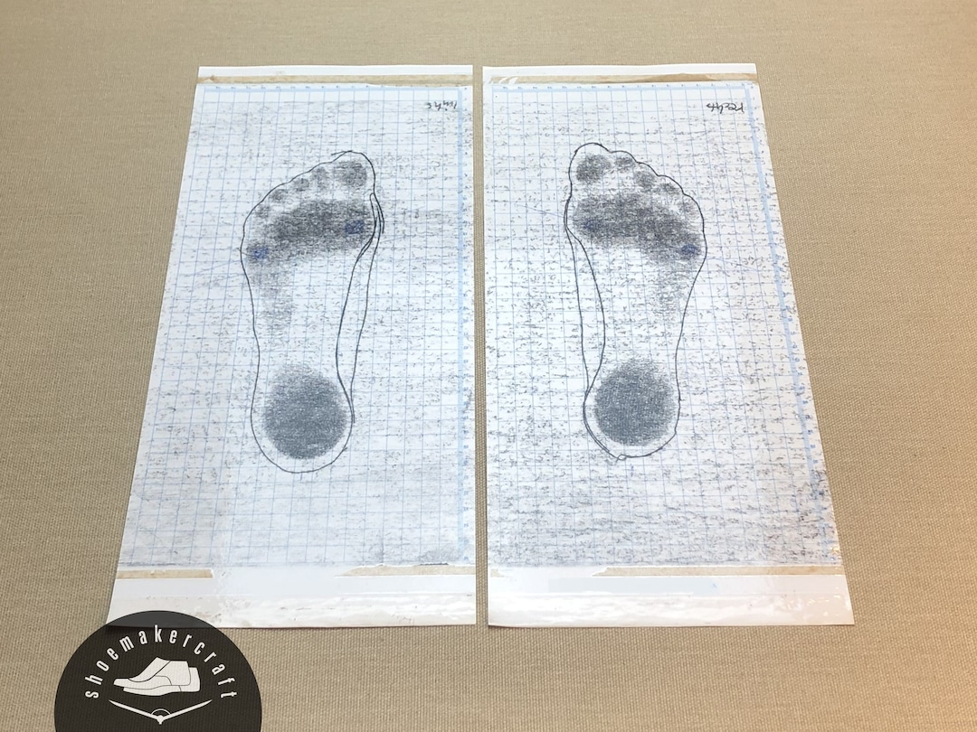 Foot Impression Paper Sheets for Bespoke Shoemaking, Pedigraph, Imprint ...