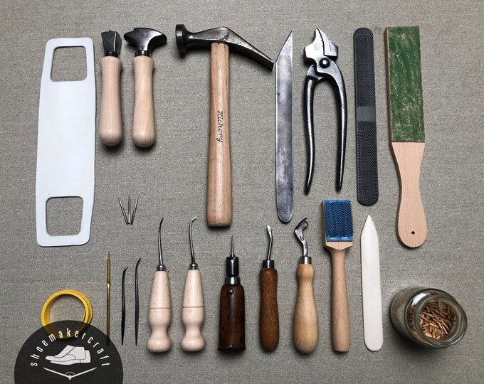 Shoemaker Tool Set Kit for Beginners Starters Shoemaking BASIC Made in ...
