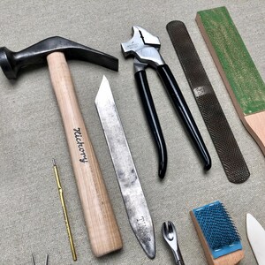 Shoemaker Tool Set Kit for Beginners Starters Shoemaking BASIC Made in ...