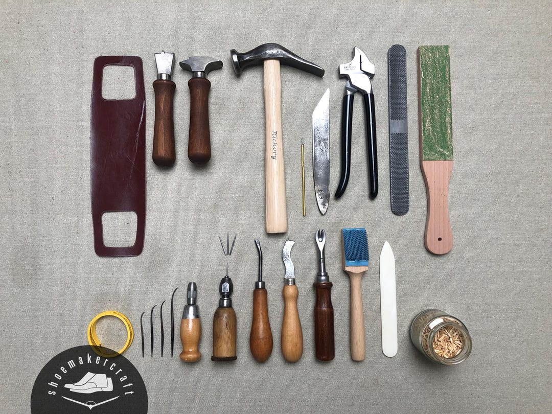 Shoemaker Tool Set Kit for Beginners Starters Shoemaking BASIC Made in ...