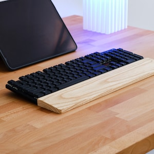 Ash Keyboard Wrist Rest Support for Mechanical Keyboard | Wood Keyboard ...