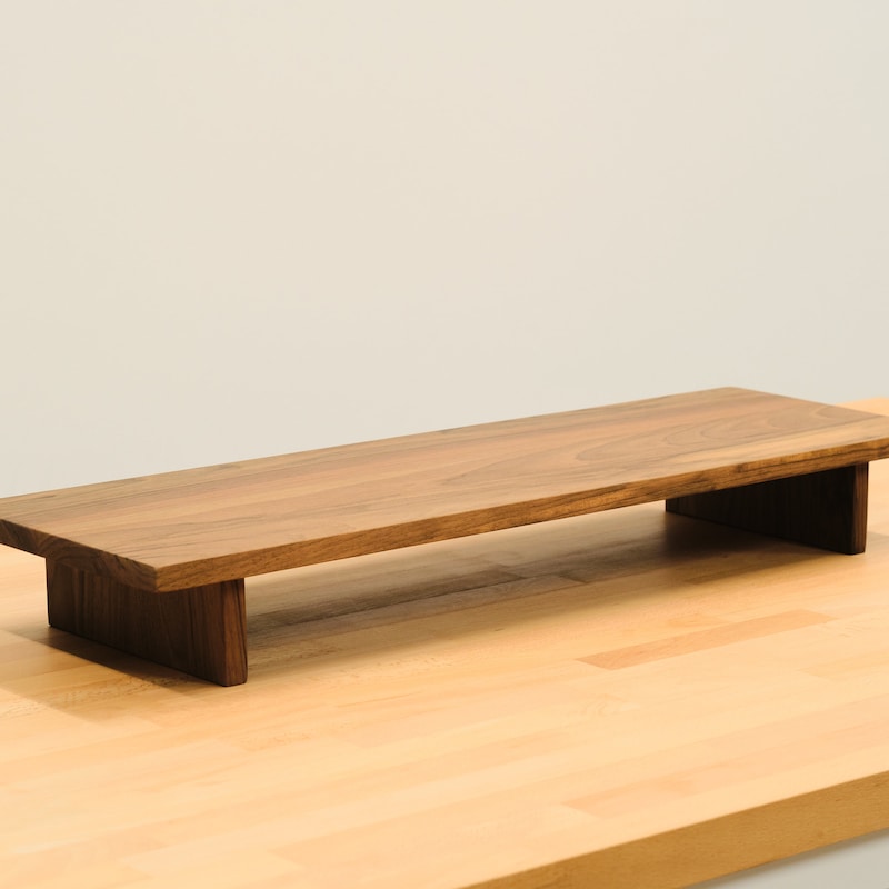 Walnut Monitor Stand - Etsy