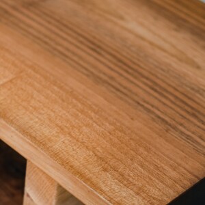 Walnut Monitor Stand for PC Setup | Wood Organization Desk Stand Shelf ...