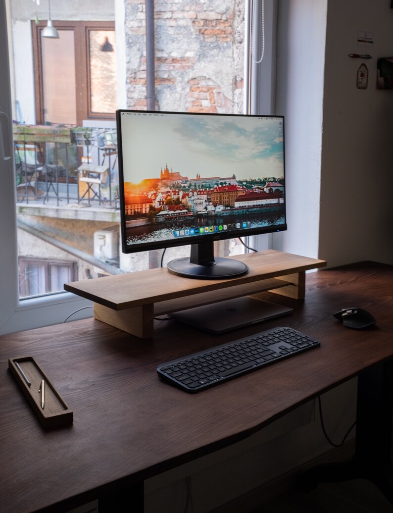 Maple Monitor Stand Display Riser Organisation Desk Shelf - Etsy