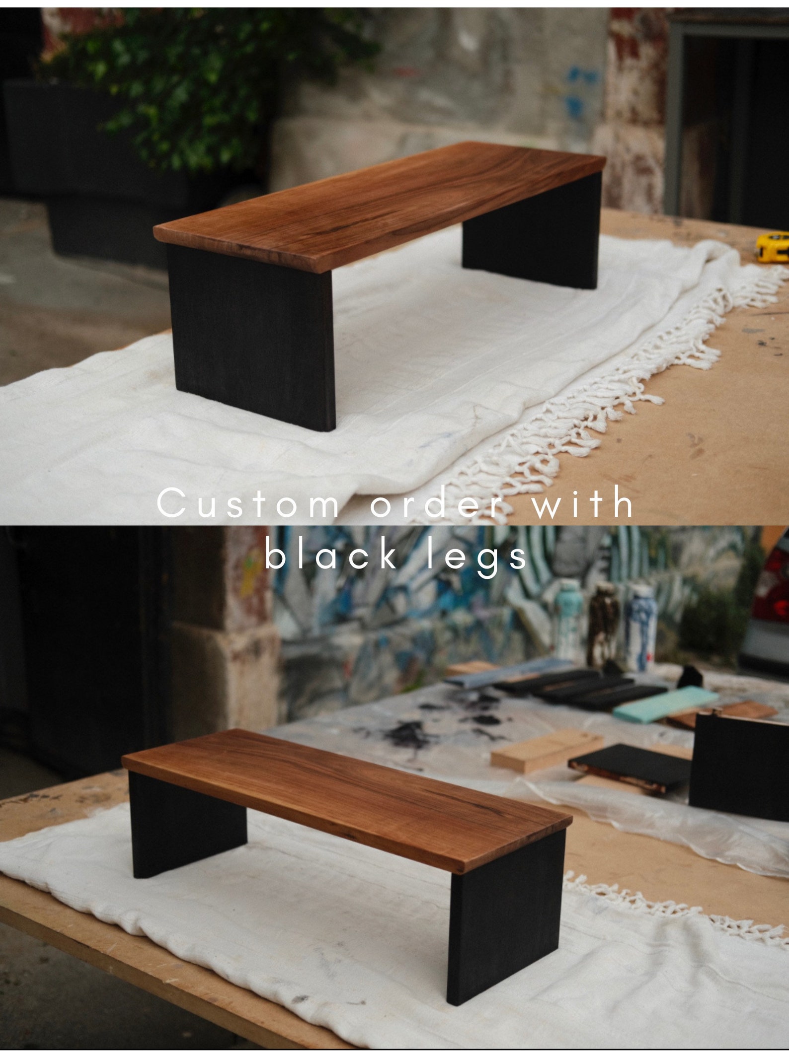 Walnut Monitor Stand for PC Setup Wood Organization Desk - Etsy