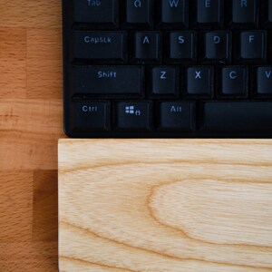 Ash Keyboard Wrist Rest Support for Mechanical Keyboard | Wood Keyboard ...