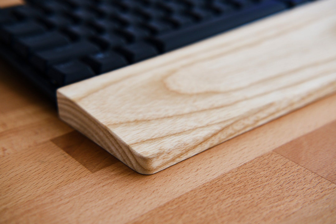 Ash Keyboard Wrist Rest Support for Mechanical Keyboard | Wood Keyboard ...