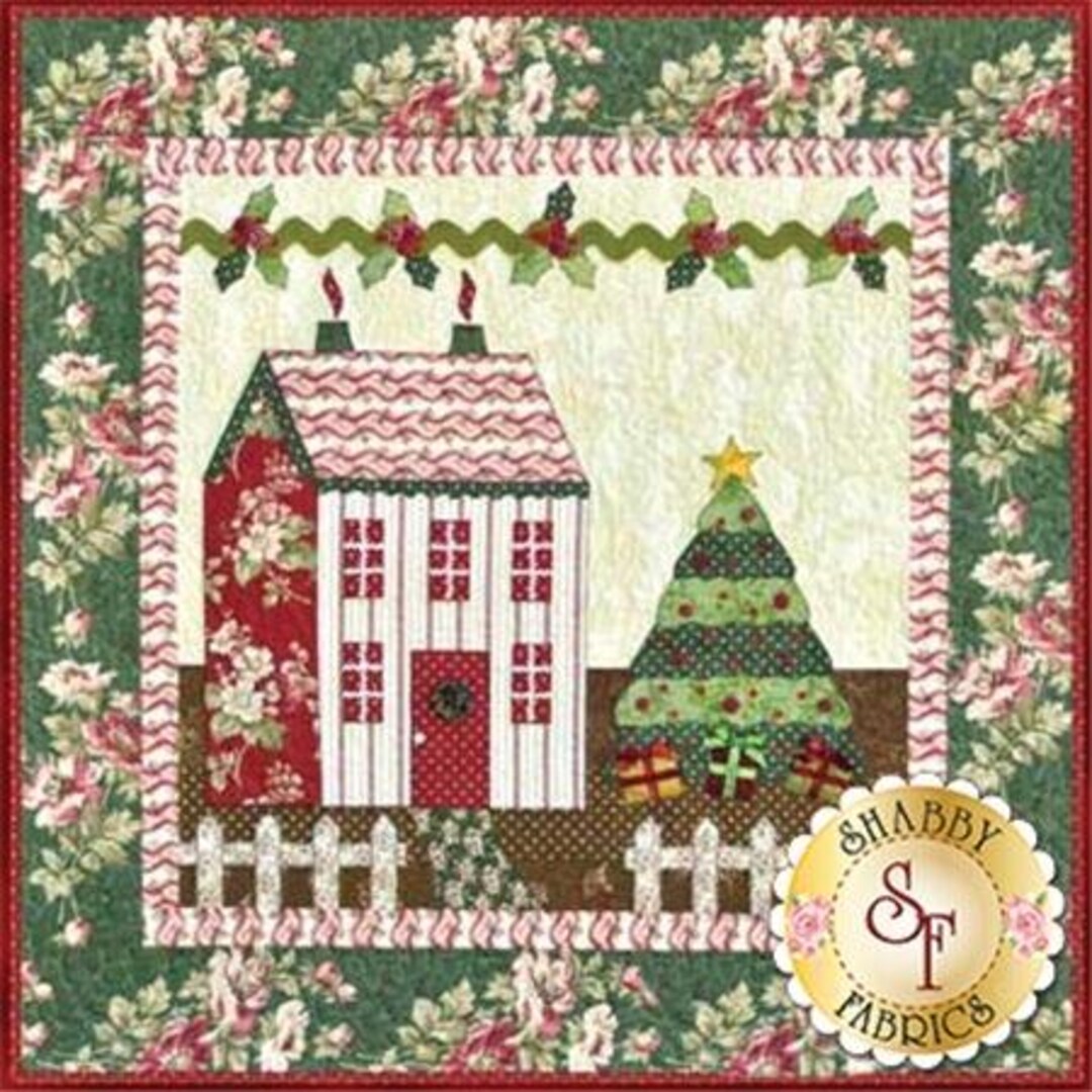 Shabby Fabrics Little Garden House in Winter Bowood House SF48532 RJR ...