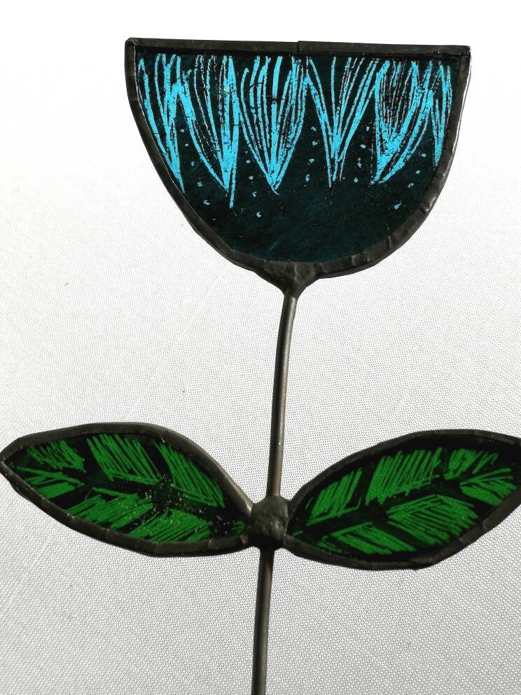 Glass Flower Stem - Etsy UK