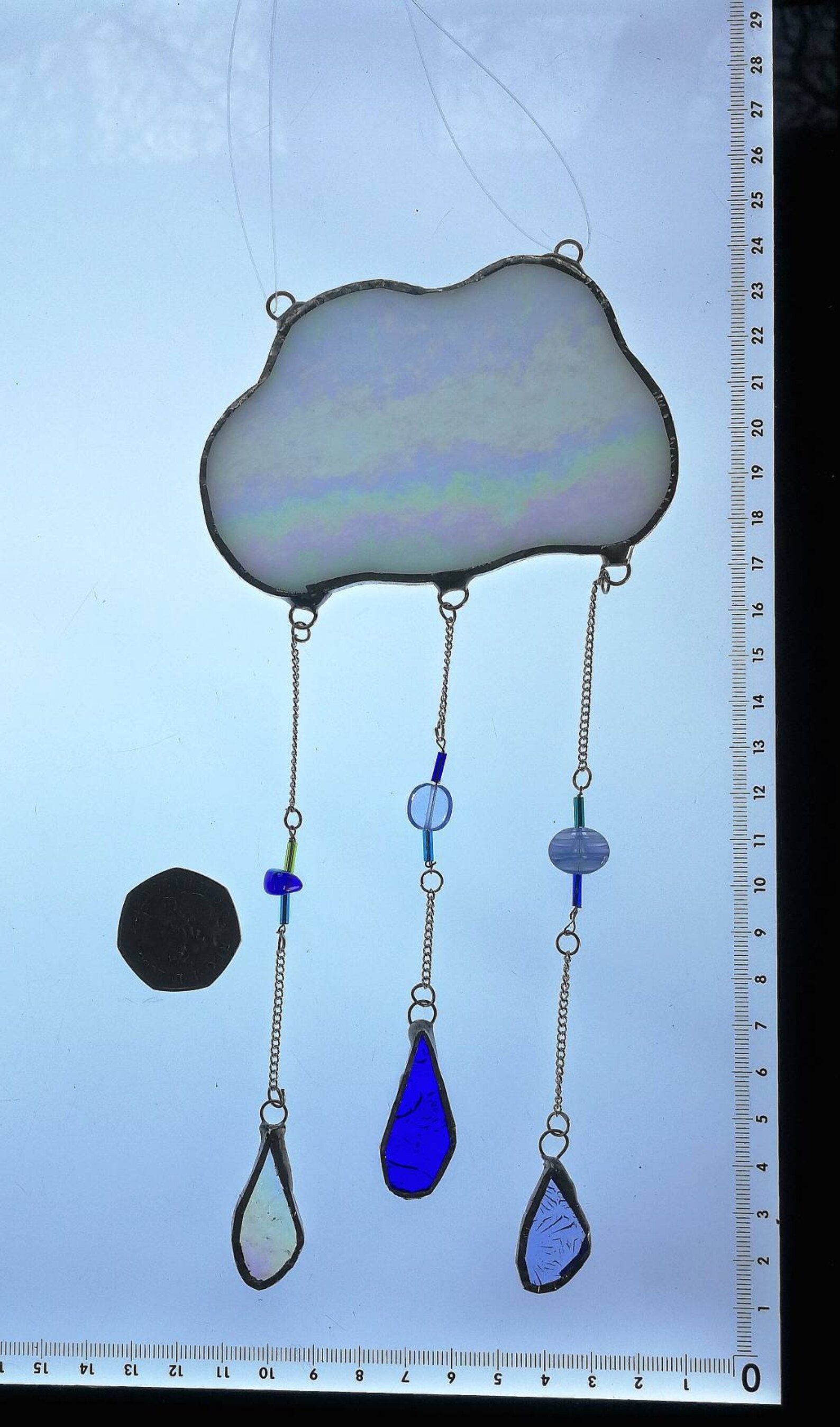 Stained Glass Cloud Suncatcher, Window Hanging - Etsy