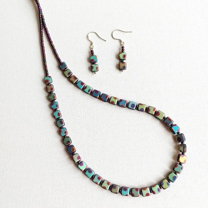 Beaded Jewelry Set - Etsy