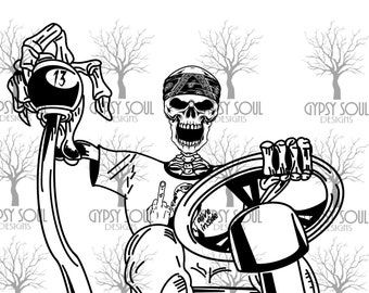 Skeleton Truck Driver Svg - Etsy