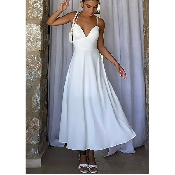 Sexy White Prom Dress - Etsy