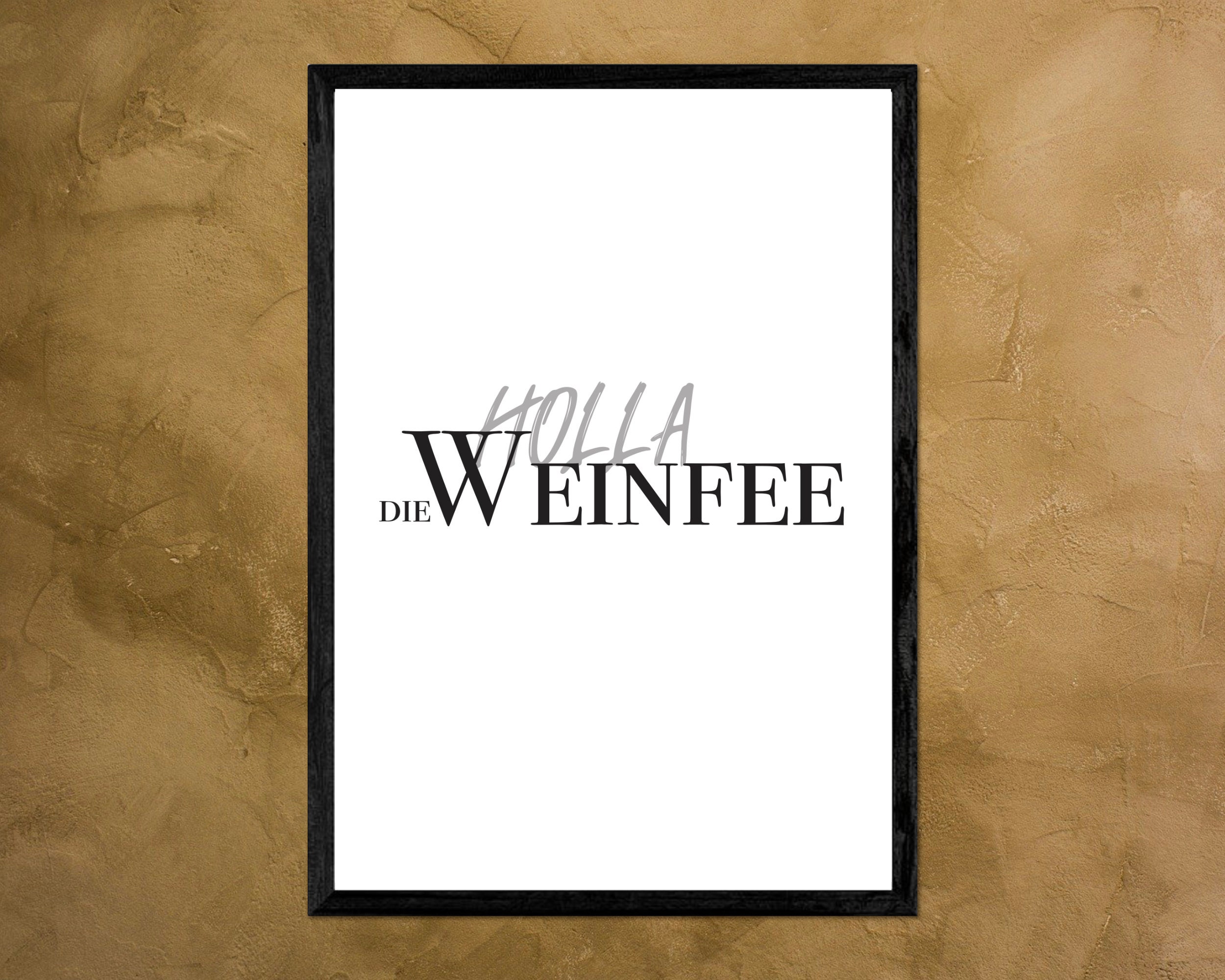 HOLLA the Wine Fairy Poster Perfect for the Bar, Kitchen, as a Gift or ...