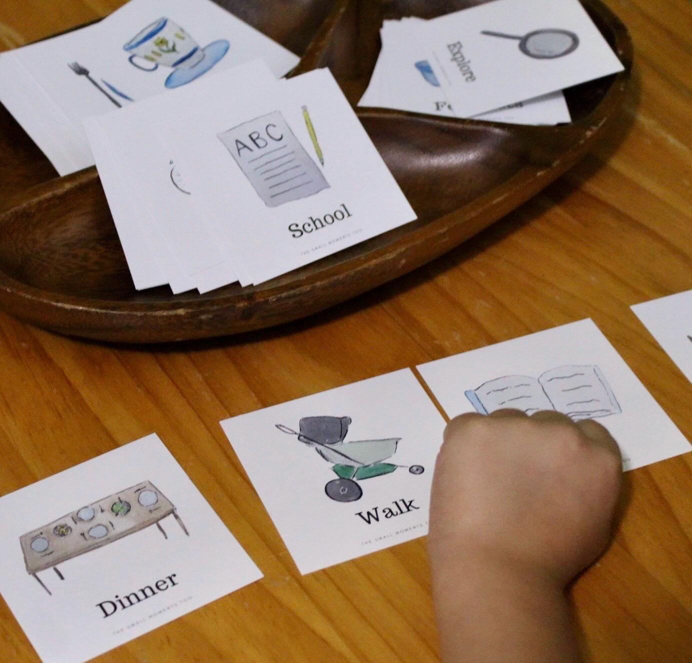 Daily Rhythm Cards I Daily Routine Cards I Watercolor Learning Cards - Etsy