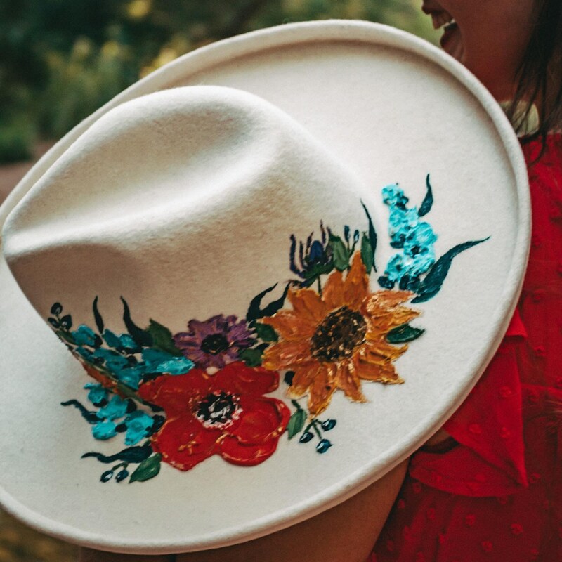 Hand Painted Hats - Etsy
