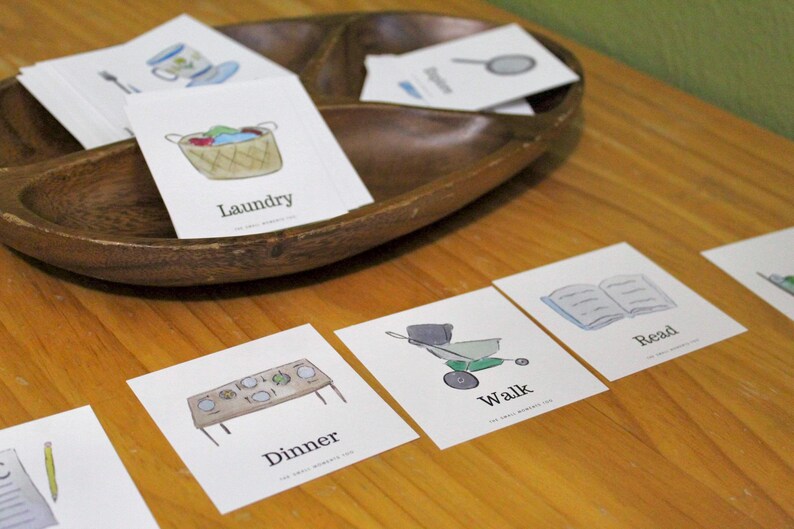 Daily Rhythm Cards I Daily Routine Cards I Watercolor Learning Cards - Etsy