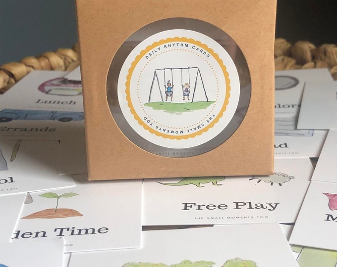 Daily Rhythm Cards I Daily Routine Cards I Watercolor Learning Cards - Etsy