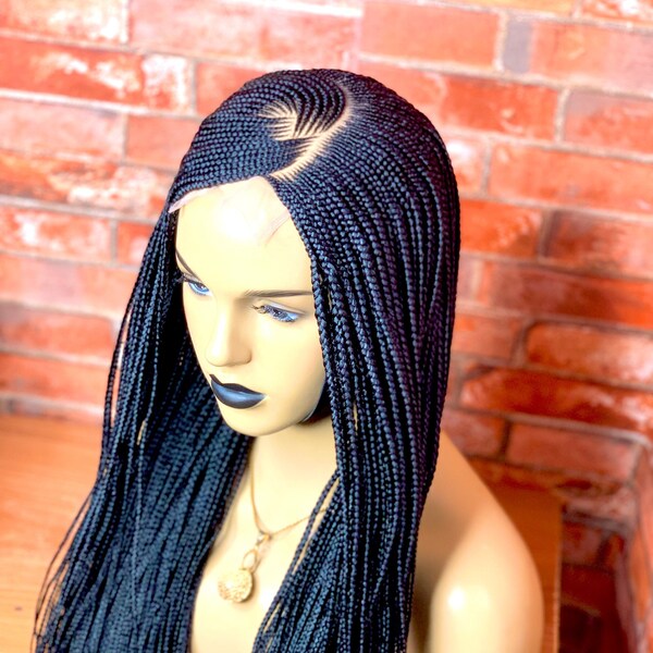 Cornrow Wig Etsy
