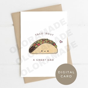 Printable Fathers Day Card Printable Card Downloadable Dad Card Digital ...