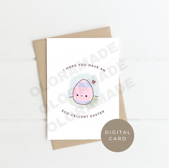 Printable Easter Card Printable Card Downloadable Easter | Etsy