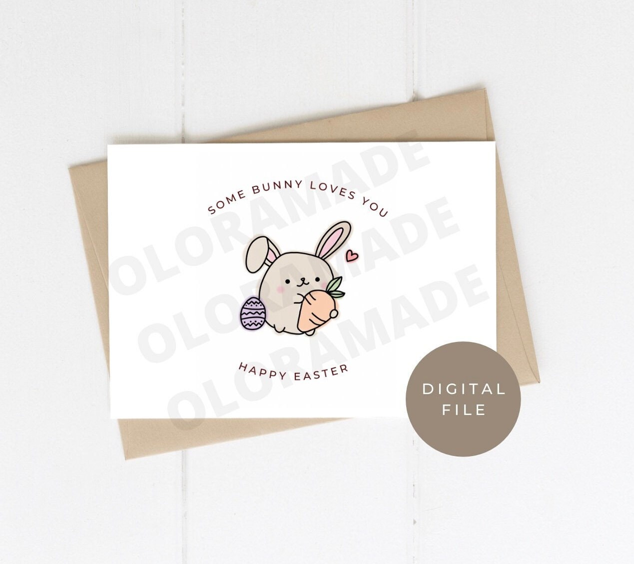 Printable Easter Card Printable Card Downloadable Easter Card Easter ...
