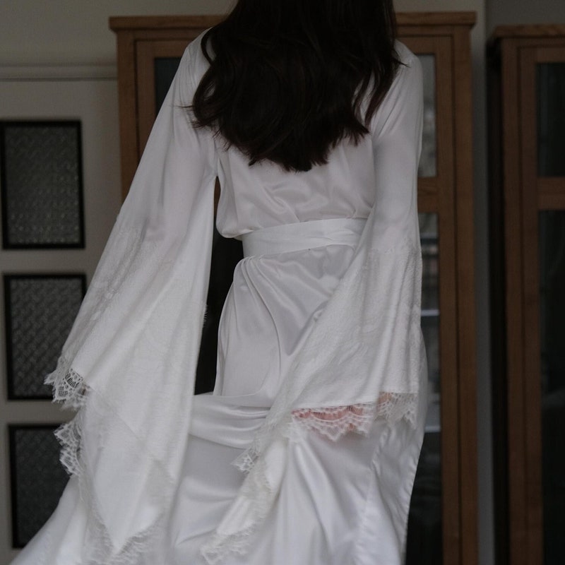 Lace Bridal Robe Duster - Etsy UK