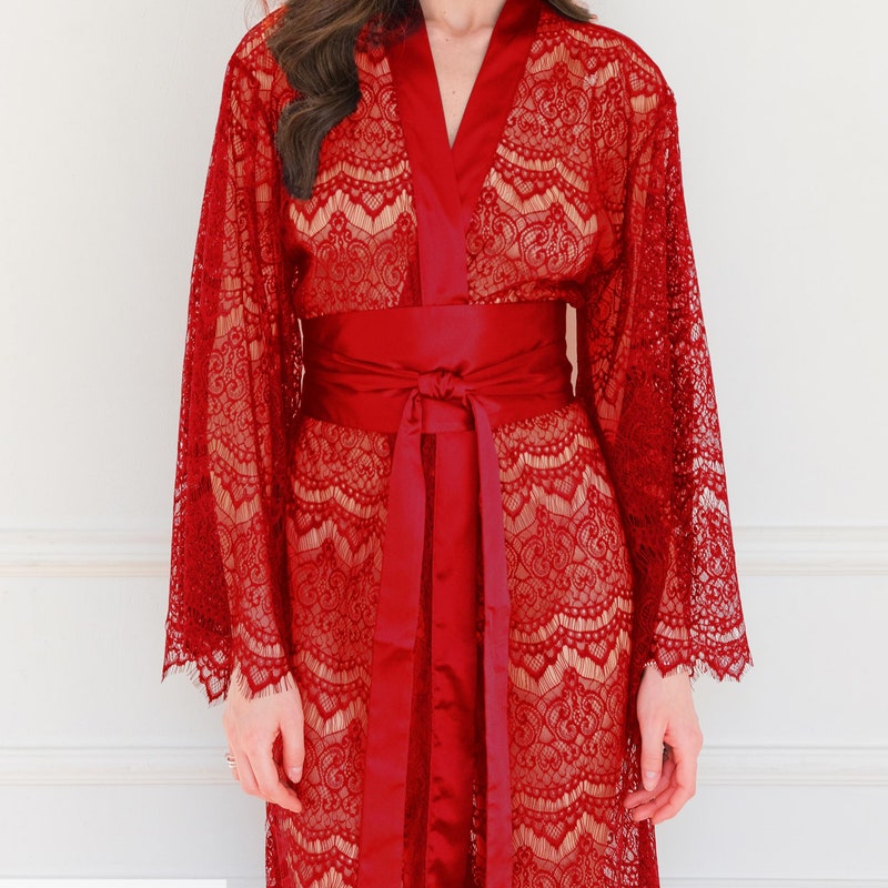 Silk See Through Night Gown - Etsy