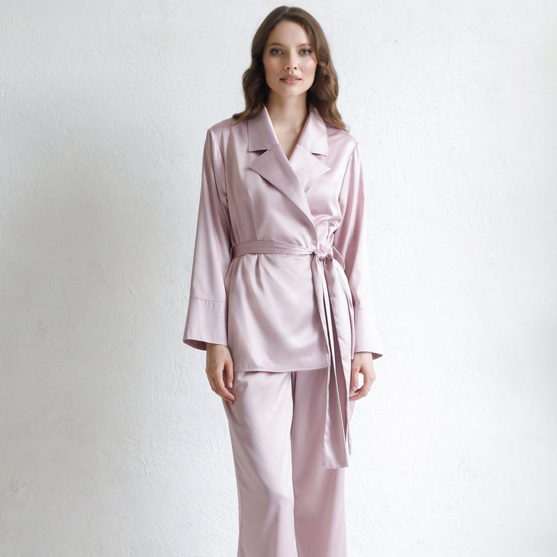 Pink Silk Pajamas - Etsy