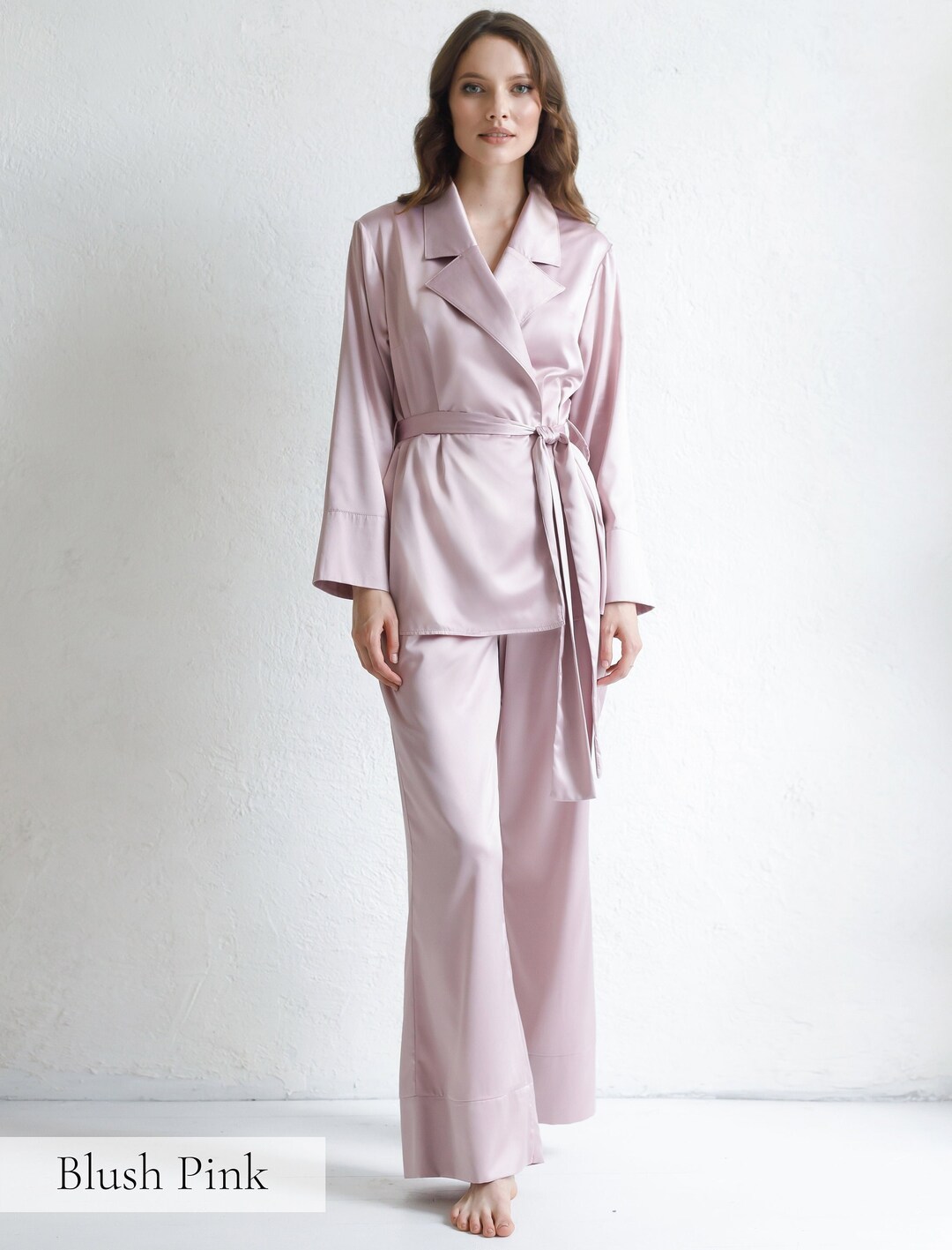 Silk Pyjamas, Pink Satin Pjs for Women, Silk Pajama Set, Silk Pyjamas ...