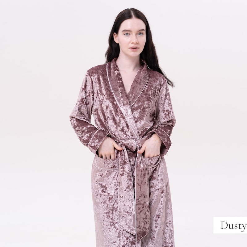 Silk Velvet Robe - Etsy