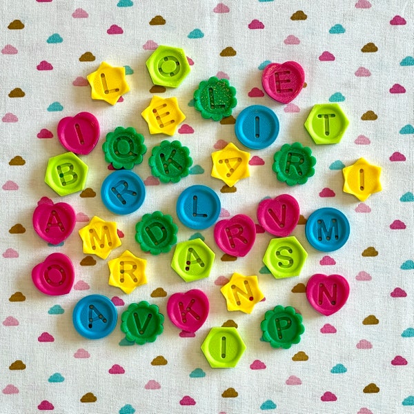 Button Letter - Etsy