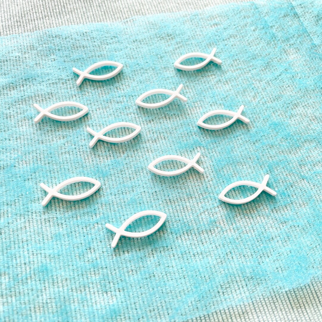 3D Confetti Fish, Ichthys for Baptism, Communion & Confirmation in Over ...