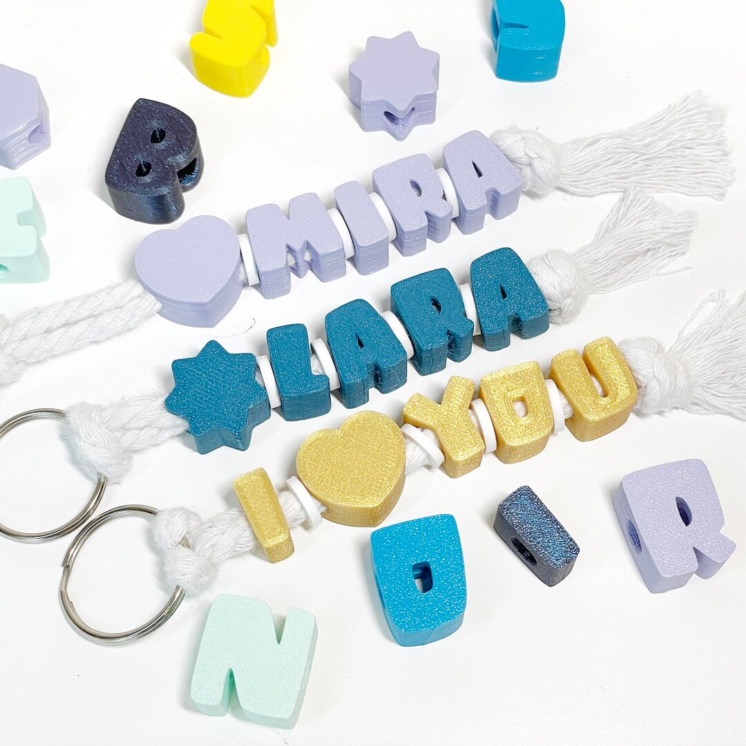 Keyring With Name, Flexible, 1-coloured - Over 60 Colours - Etsy