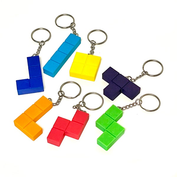 Tetris Keychain - Etsy