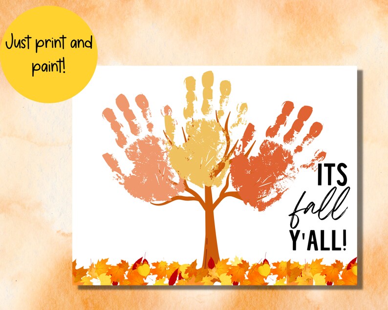 Fall Handprint Crafts for Kids, Kids Fall Craft, Toddler Crafts, Fall ...