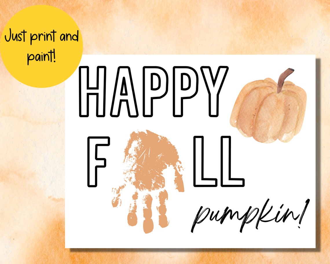 Fall Handprint Crafts for Kids Fall Activities Toddler Crafts, Autumn ...