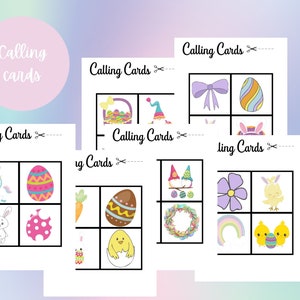 Easter Games for Kids, Easter Bingo for Kids, Easter Printable Games - Etsy