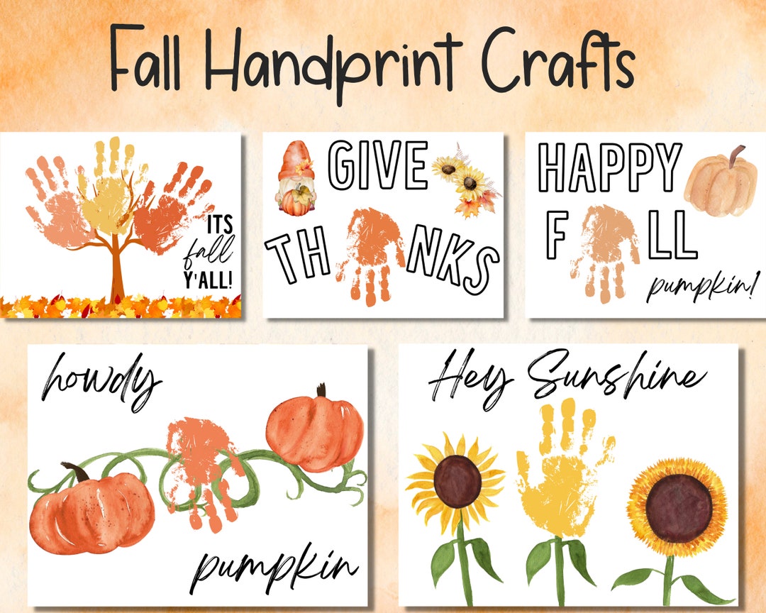 Fall Handprint Crafts for Kids Fall Activities Toddler Crafts, Autumn ...