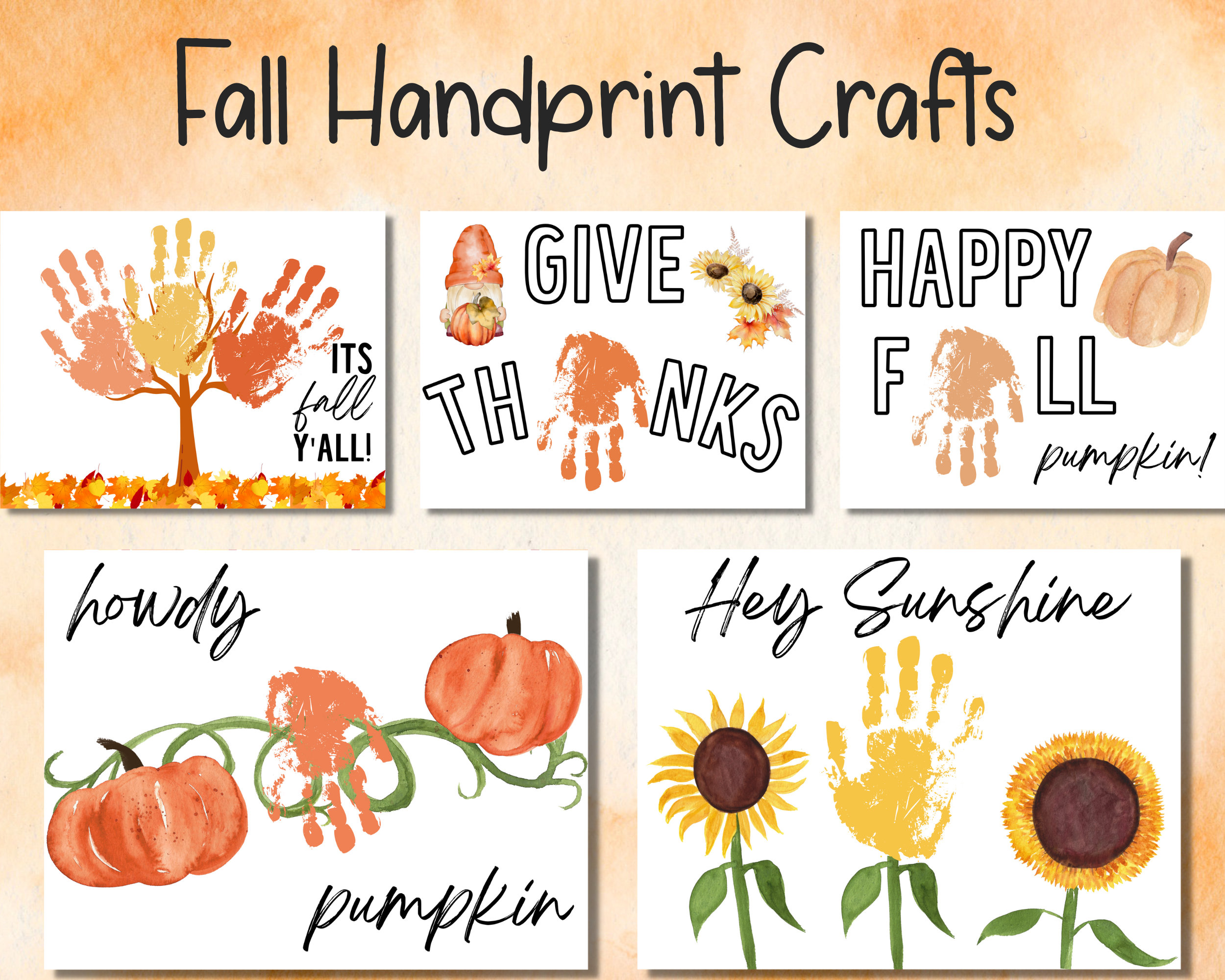 Fall Handprint Crafts for Kids Fall Activities Toddler Crafts, Autumn ...