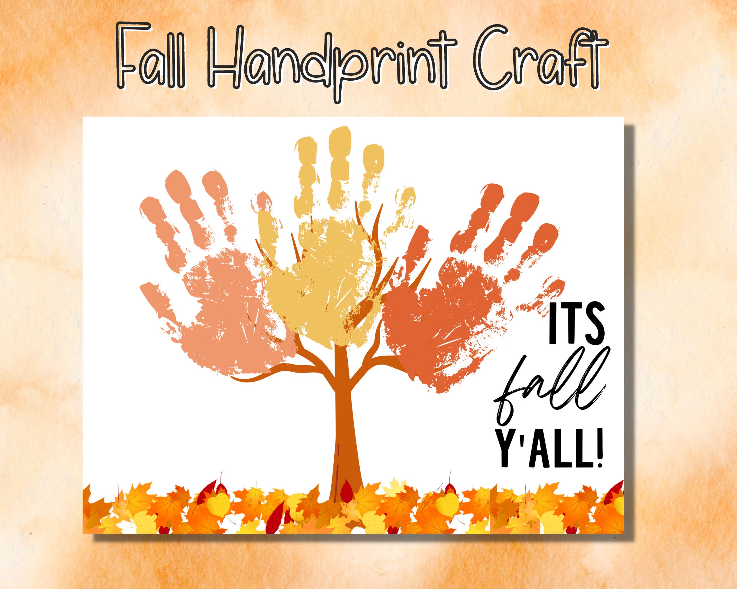 Fall Handprint Crafts for Kids, Kids Fall Craft, Toddler Crafts, Fall ...