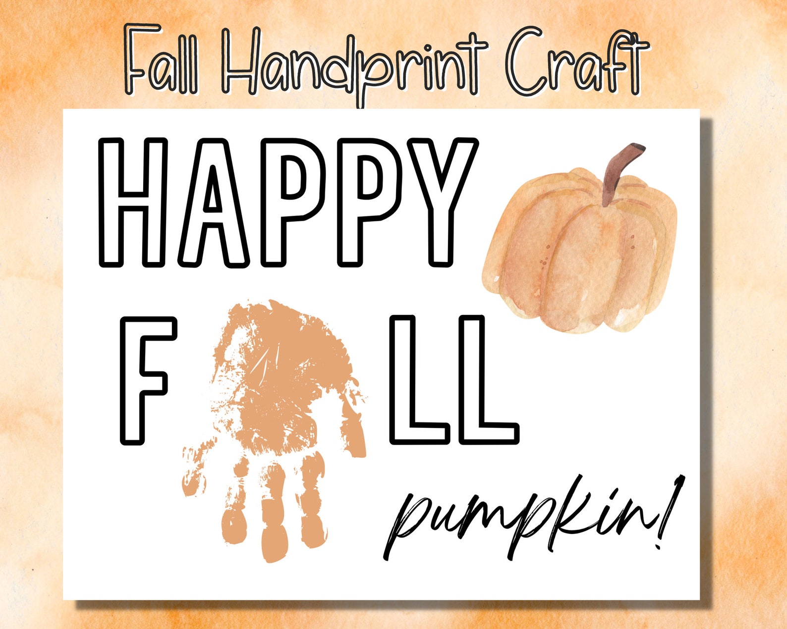 Fall Handprint Crafts for Kids, Kids Fall Craft, Toddler Crafts, Fall ...