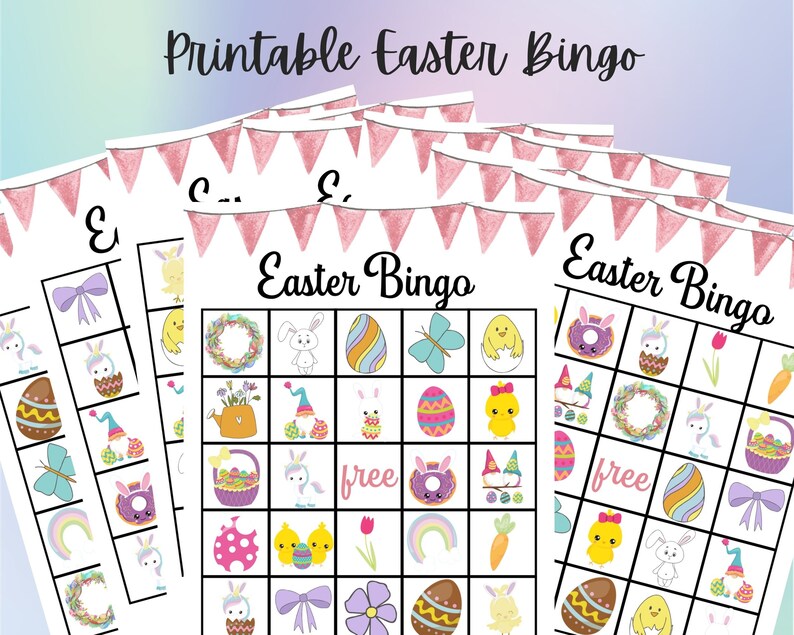 Easter Games for Kids, Easter Bingo for Kids, Easter Printable Games - Etsy
