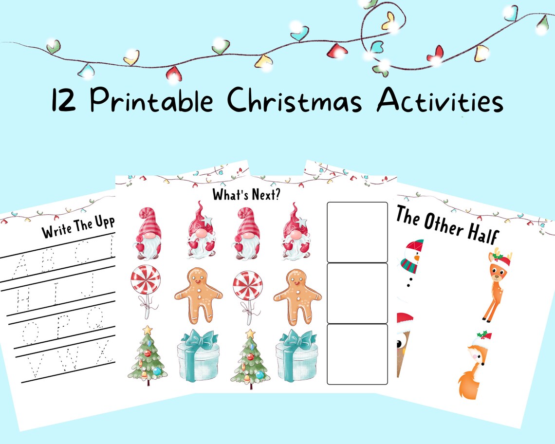 Christmas Busy Book Printable Busy Book Toddler Busy Book - Etsy